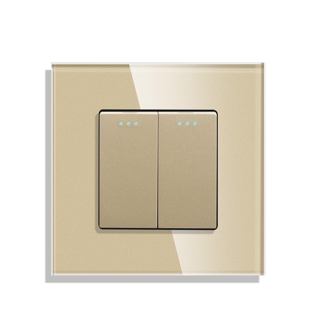 Swiss Luxury 2 Gang Switch